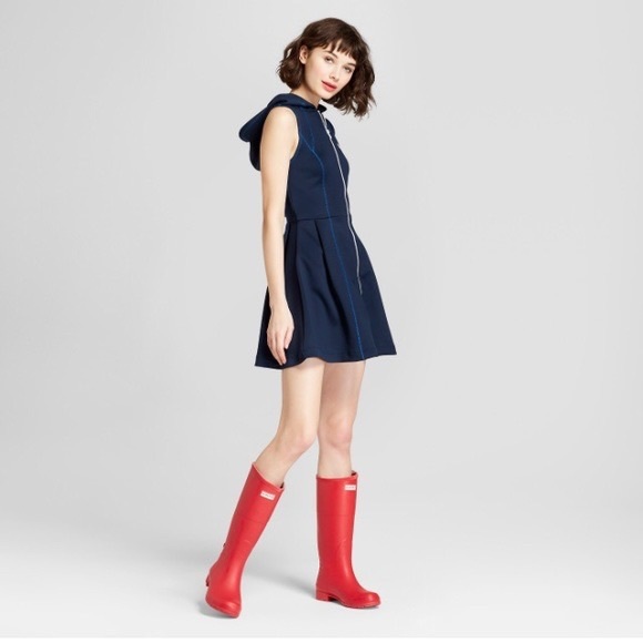Hunter | Dresses | Hunter X Target Scuba Dark Navy Zip Dress | Poshmark